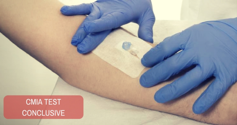 Please suggest if the CMIA test for HIV is conclusive.