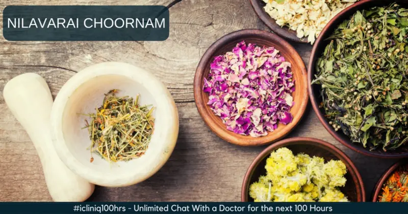 What are the side effects of Nilavarai choornam?